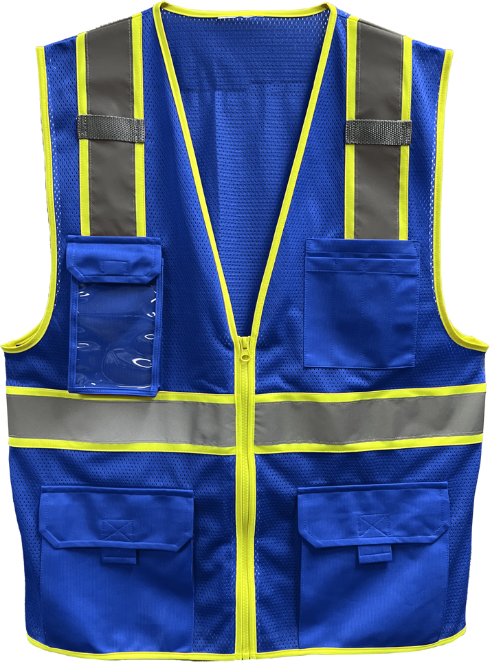 500GTRB Enhanced Visibility Vest - Royal Blue – Reflective Apparel Inc