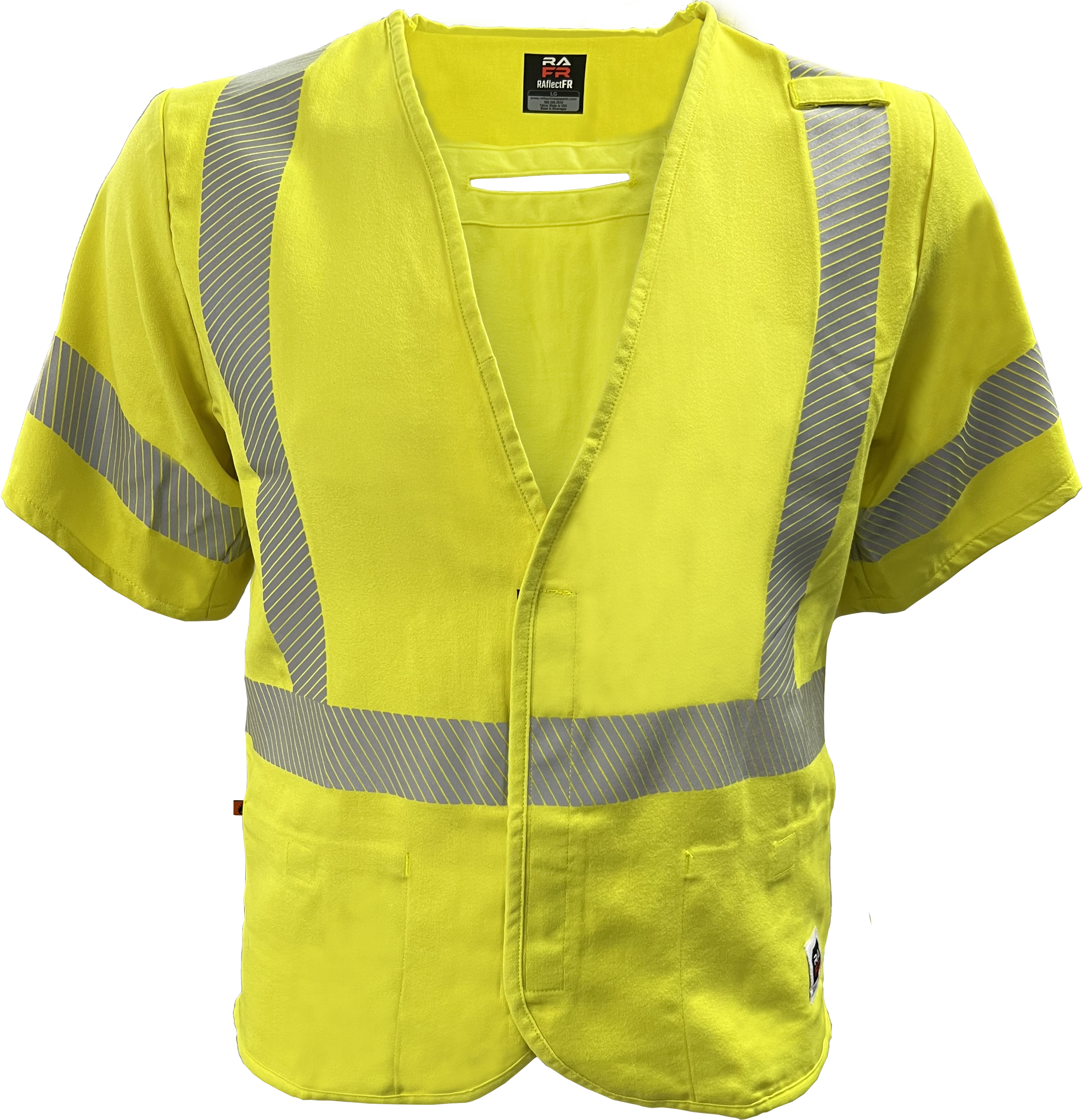 510FRGS-LM FR VEST- 5.8 oz. ANSI Class 3 – Reflective Apparel Inc