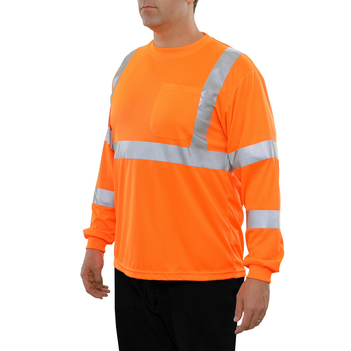Reflective Orange Long Sleeve Shirt: 204STOR – Reflective Apparel Inc