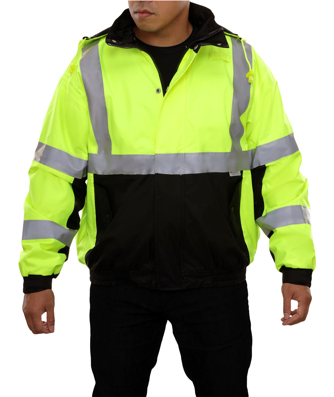 2-Tone Reflective Bomber Jacket: 411STLB – Reflective Apparel Inc