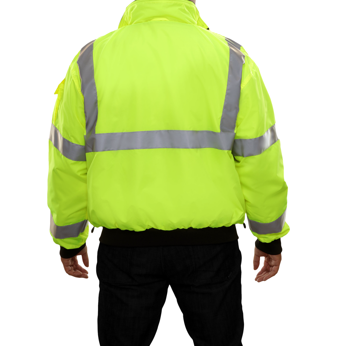 ANSI Hi Vis Pongee Jacket: 421STLM – Reflective Apparel Inc