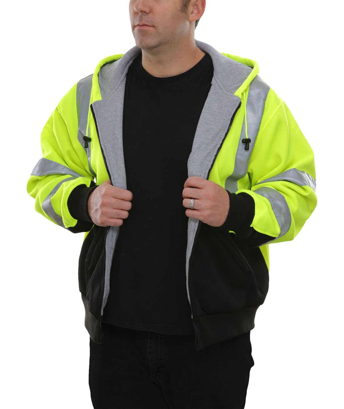 Hi-Vis 2-Tone Reflective Safety Hoodie: 603STLB – Reflective Apparel Inc